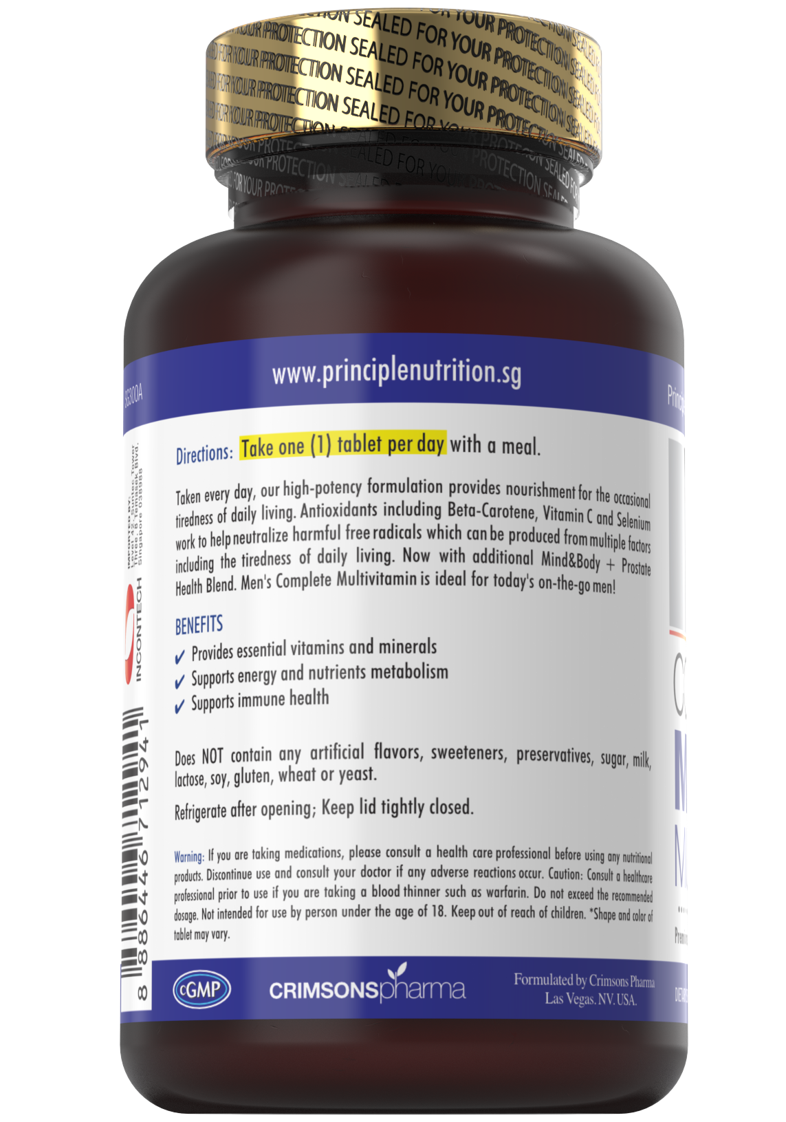 Complete Men’s Multivitamin - Principle Nutrition