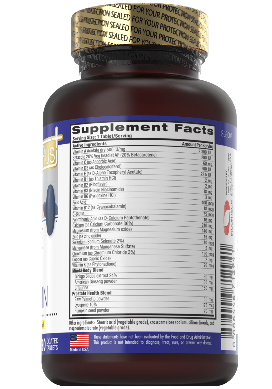 Complete Men’s Multivitamin - Principle Nutrition