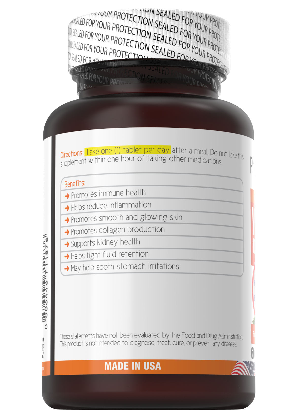 High Potency Vitamin C 1000mg with Rosehips (Time release) - Principle Nutrition