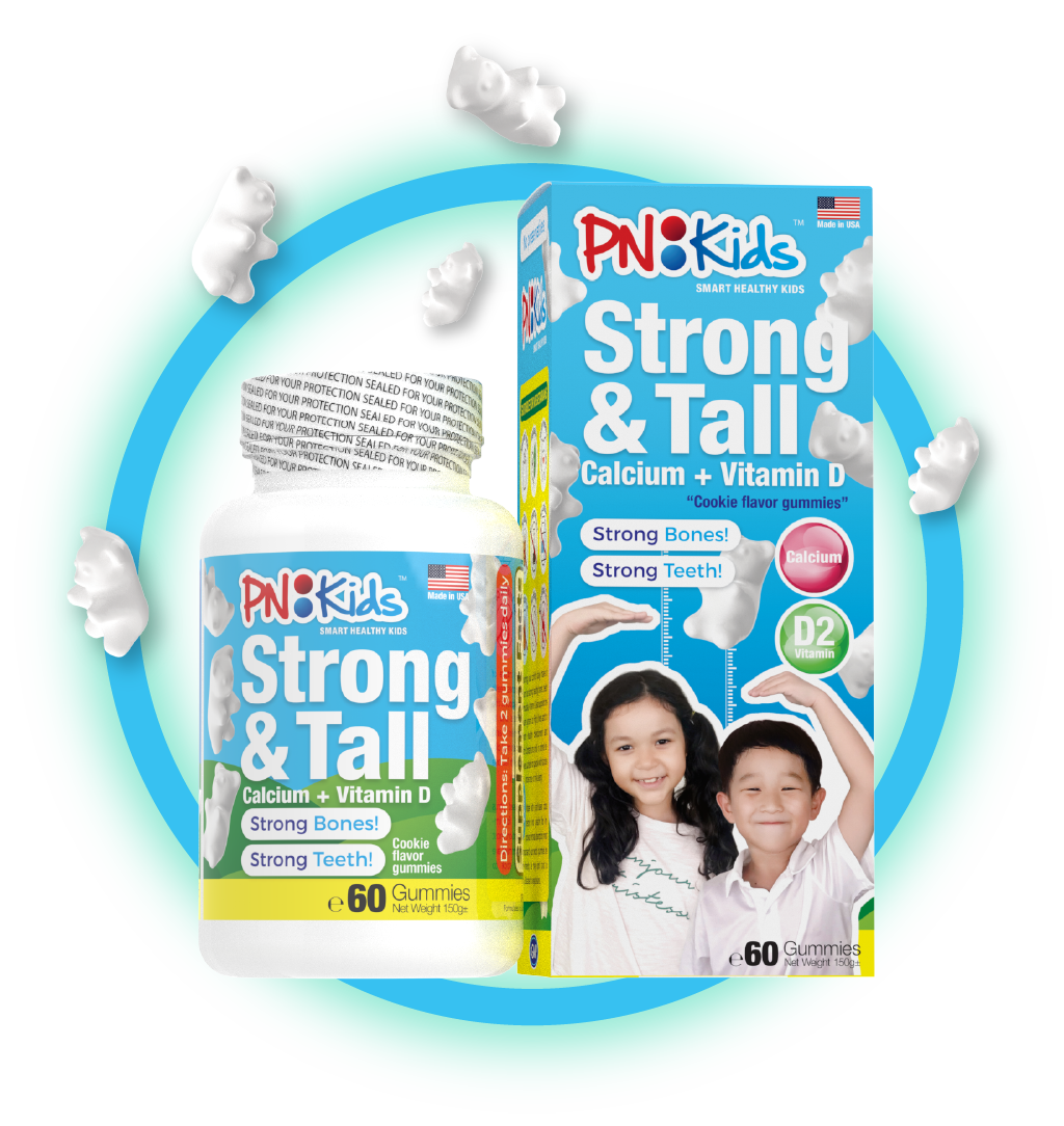 Strong & Tall with Calcium + Vitamin D3 + K2 - Principle Nutrition